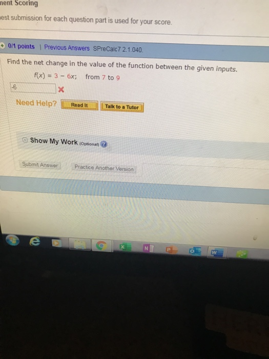 Solved ment Scoring mest submission for each question part | Chegg.com