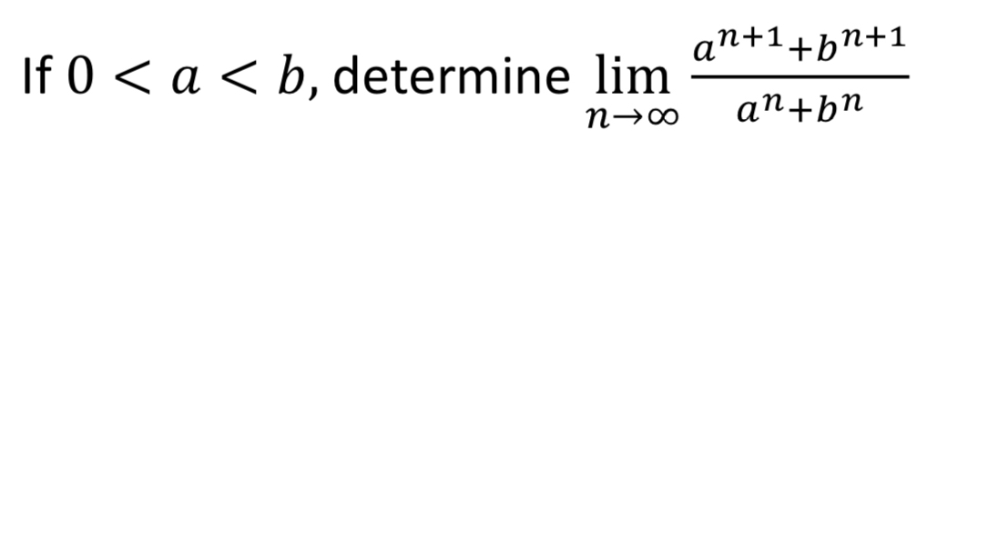 Solved If limn→∞an+1+bn+1an+bn0, ﻿determine | Chegg.com