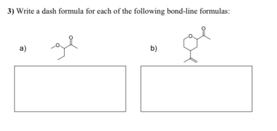 Solved Write a dash formula for each of the following | Chegg.com