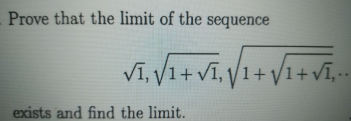Solved Prove that the limit of the | Chegg.com