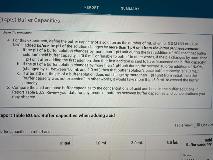 4. For this experiment, define the buffer capacity of | Chegg.com