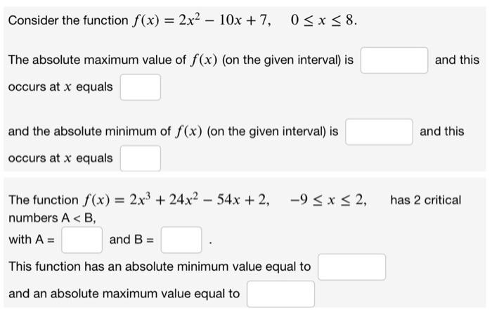 Solved Consider the function f(x) = 2x2 – 10x +7, 0 | Chegg.com