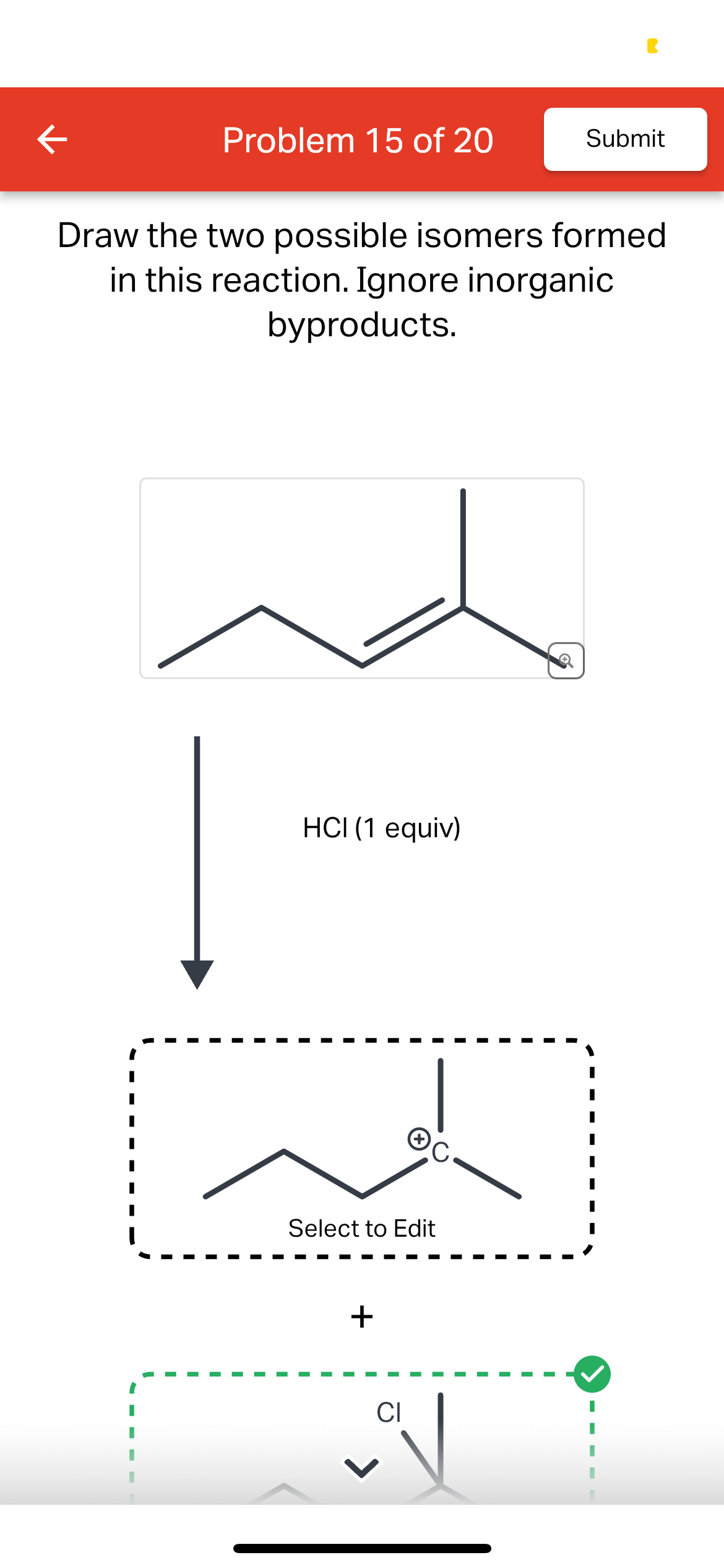 Draw The Two Possible Isomers Formed In This