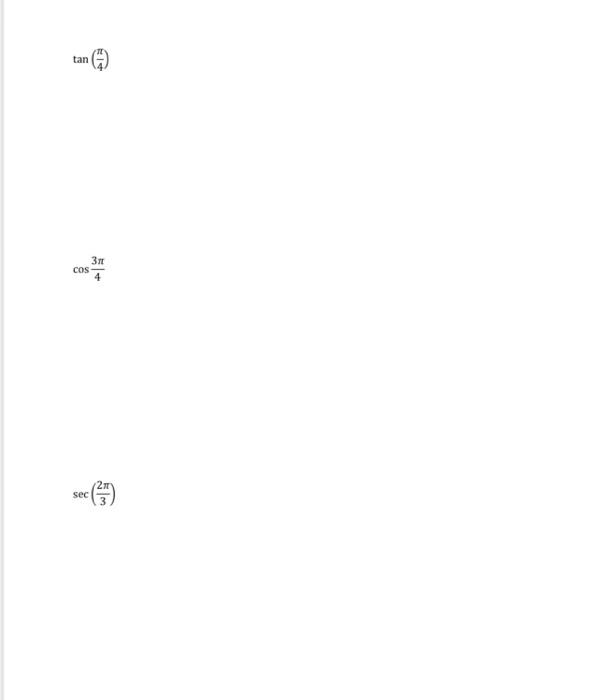 Solved Find the exact value of each trigonometric function. | Chegg.com