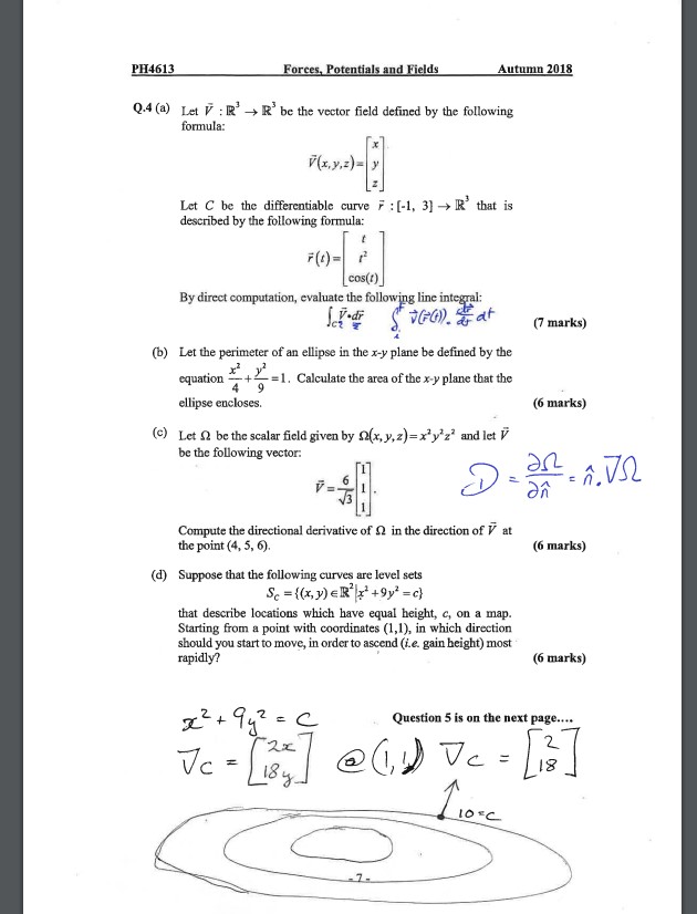 Solved Q. 4 (a) ﻿Let vec(V):R^(3)->R^(3) ﻿be the vector | Chegg.com