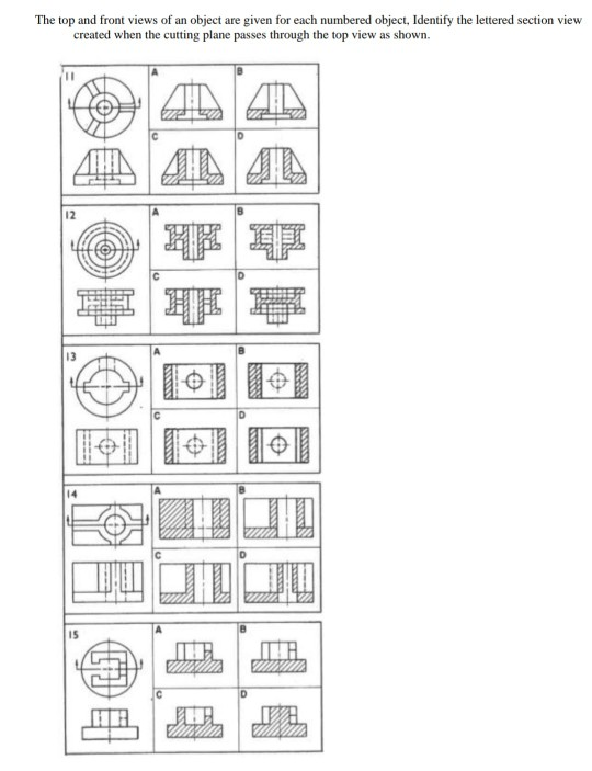 Solved The top and front views of an object are given for | Chegg.com