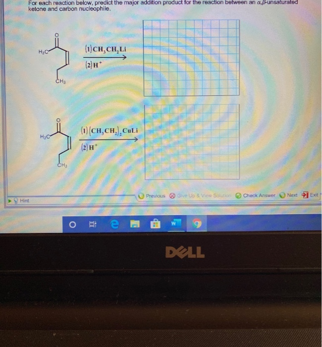 Solved For each reaction below, predict the major addition | Chegg.com