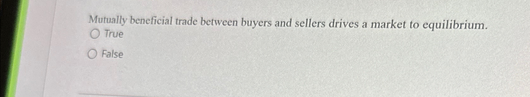 Solved Mutually beneficial trade between buyers and sellers | Chegg.com