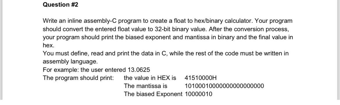 Solved Question #2 ﻿Please solve it using visual studio and | Chegg.com