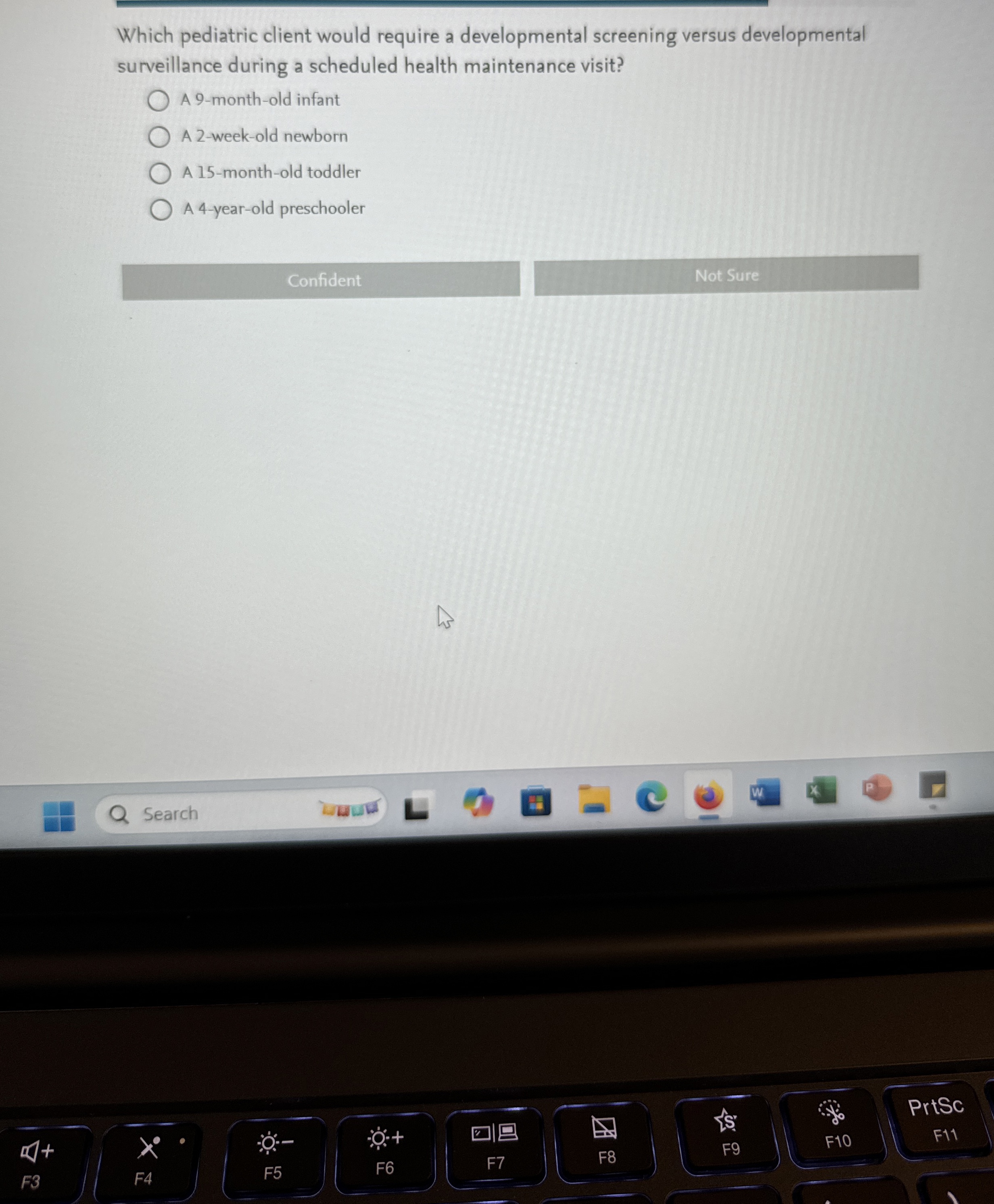 Solved Which pediatric client would require a developmental | Chegg.com
