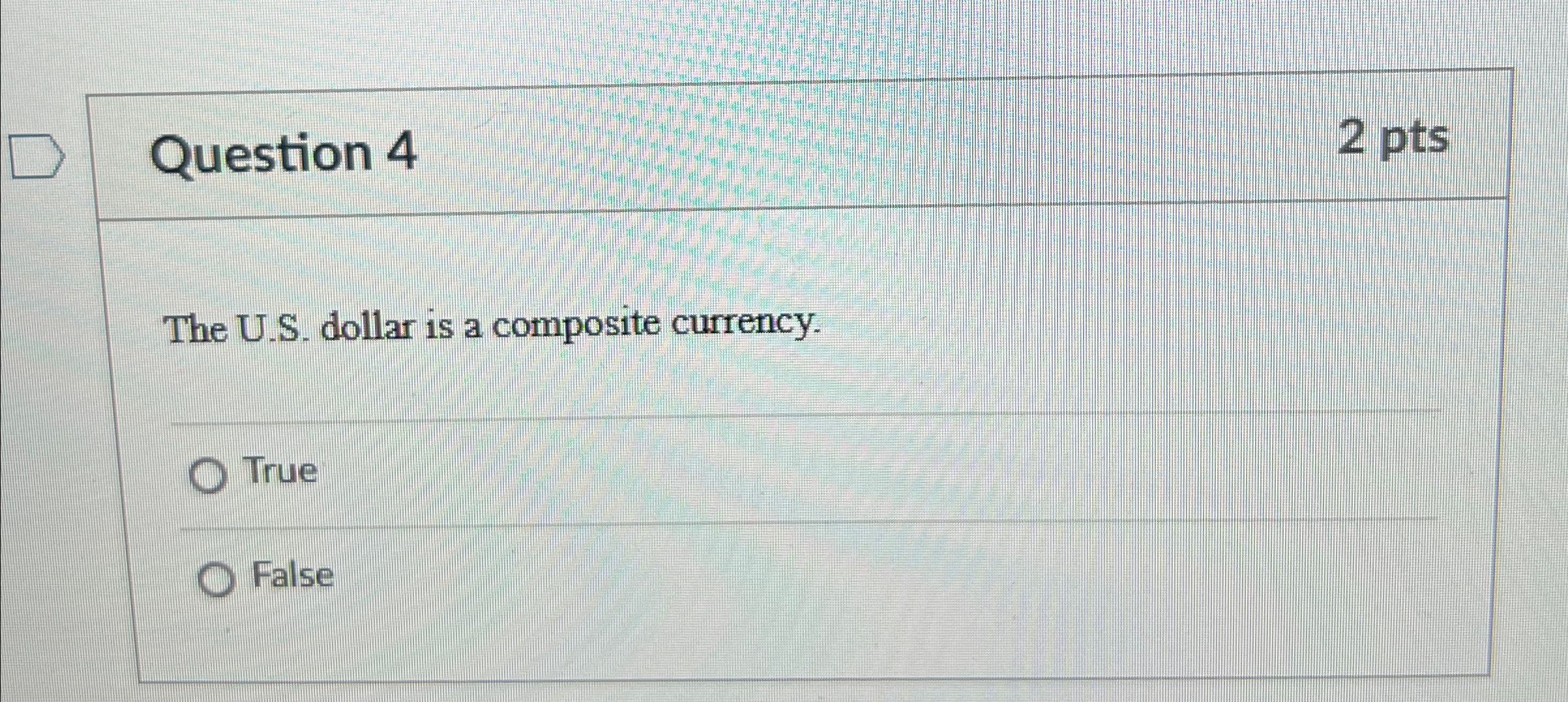 Solved Question 42ptsThe U.S. ﻿dollar is a composite | Chegg.com