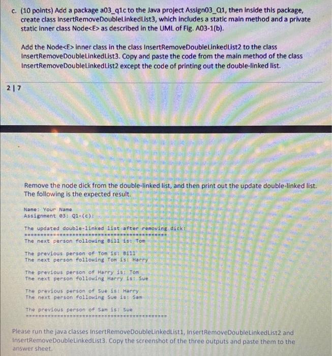 Solved 1. ( 30 points) For the double-linked list shown in | Chegg.com
