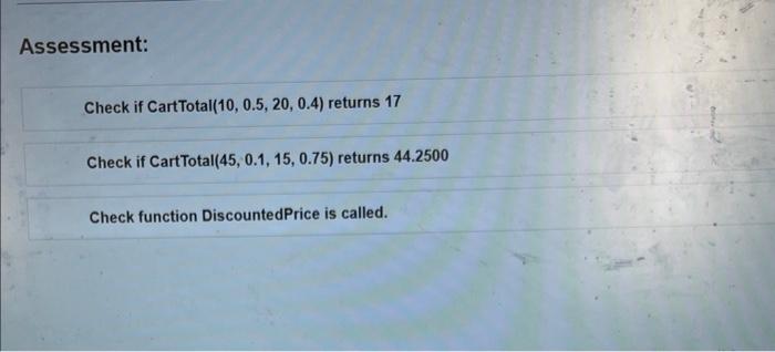 Solved Function call in expression: Reduced pricing Write a | Chegg.com