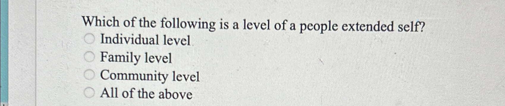 Solved Which of the following is a level of a people | Chegg.com