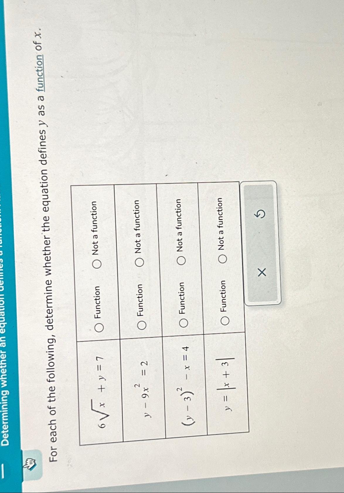 Solved For each of the following, determine whether the | Chegg.com