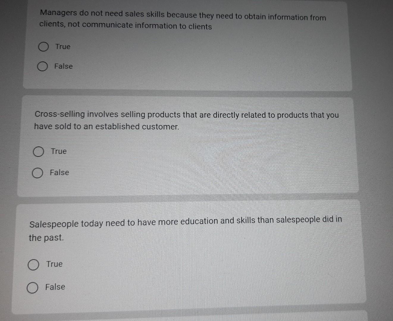 As a professional salesperson, when in conversation | Chegg.com
