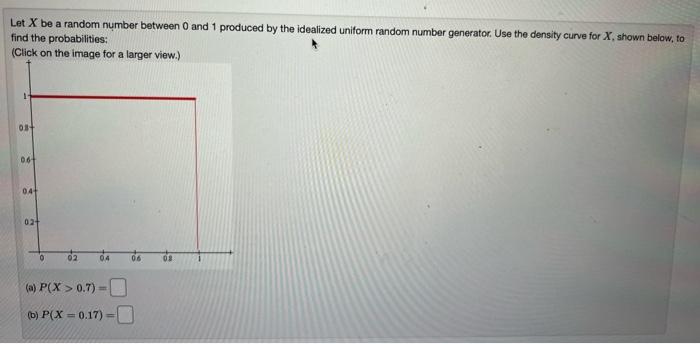 Solved Let X be a random number between 0 and 1 produced by | Chegg.com