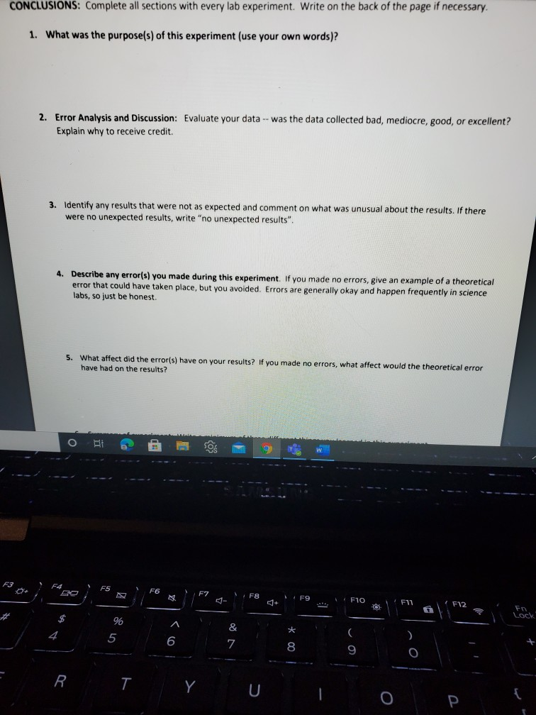 Solved Exp 3 Paper Chromatography Data Post Lab
