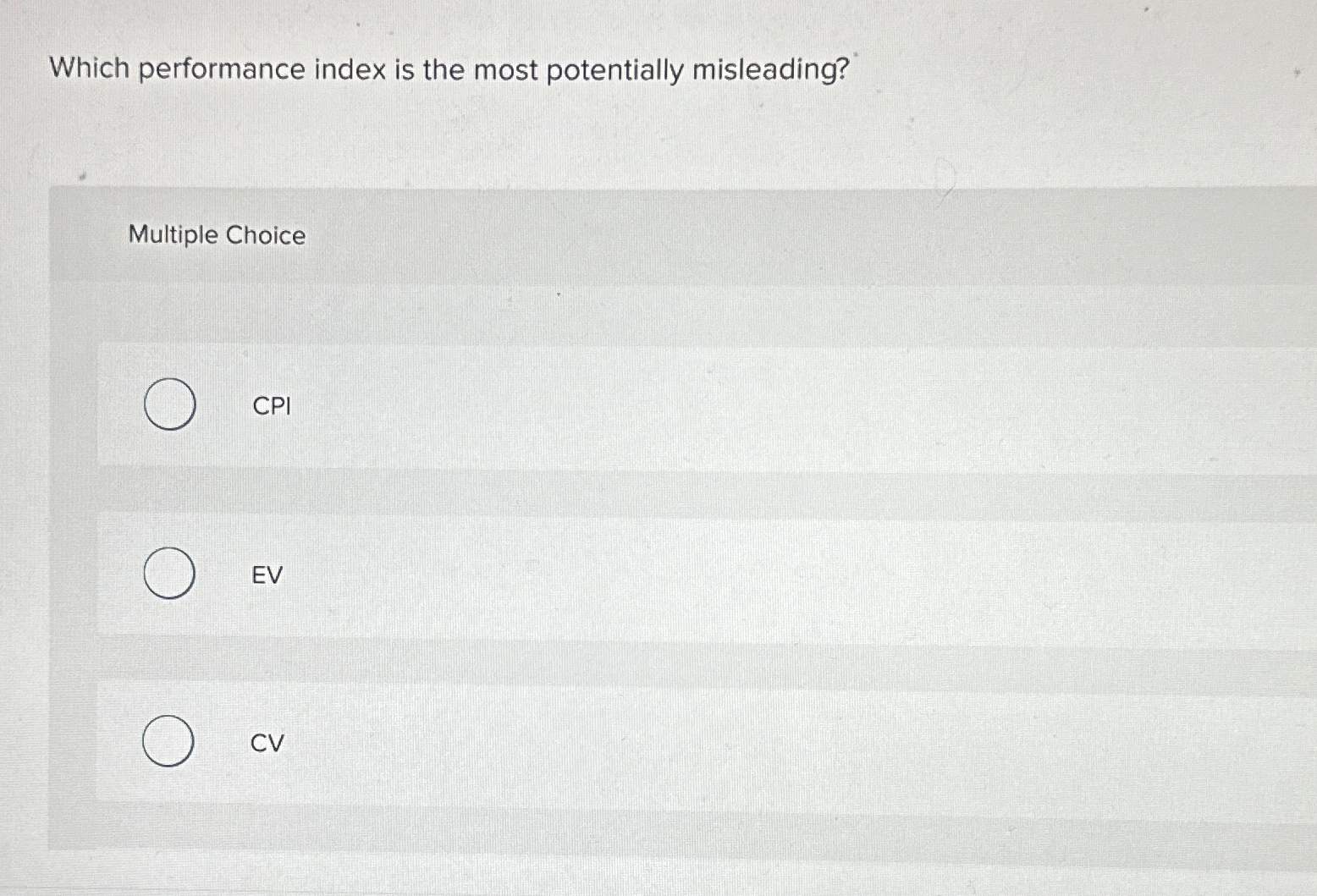 Solved Which performance index is the most potentially | Chegg.com