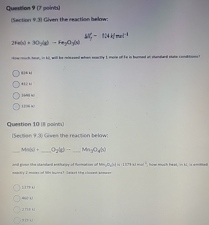 Solved Please answer questions 9 ﻿and 10.Question 9 (7 | Chegg.com