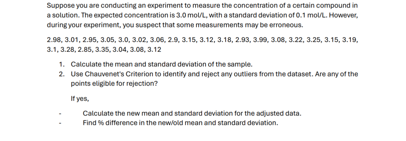 Solved Suppose you are conducting an experiment to measure | Chegg.com