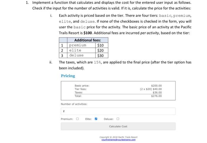 Solved Define A Function That Checks Whether The Input Field