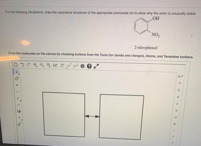 Solved For the following nitrophenol, draw the resonance | Chegg.com