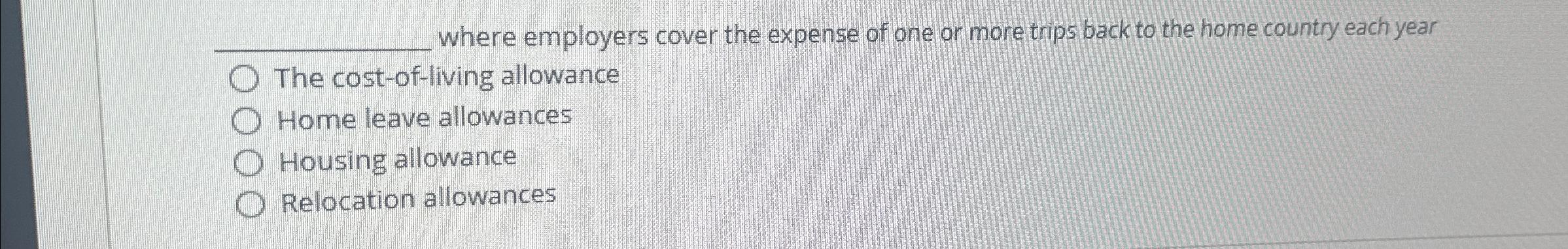 Solved q, ﻿where employers cover the expense of one or more | Chegg.com