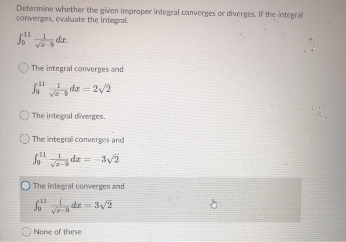 Solved Determine whether the given integral is improper. If | Chegg.com