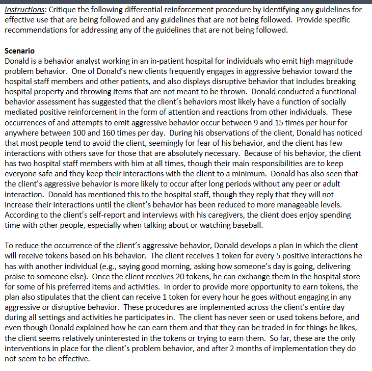 Solved Specify at least two aspects of the procedure that | Chegg.com