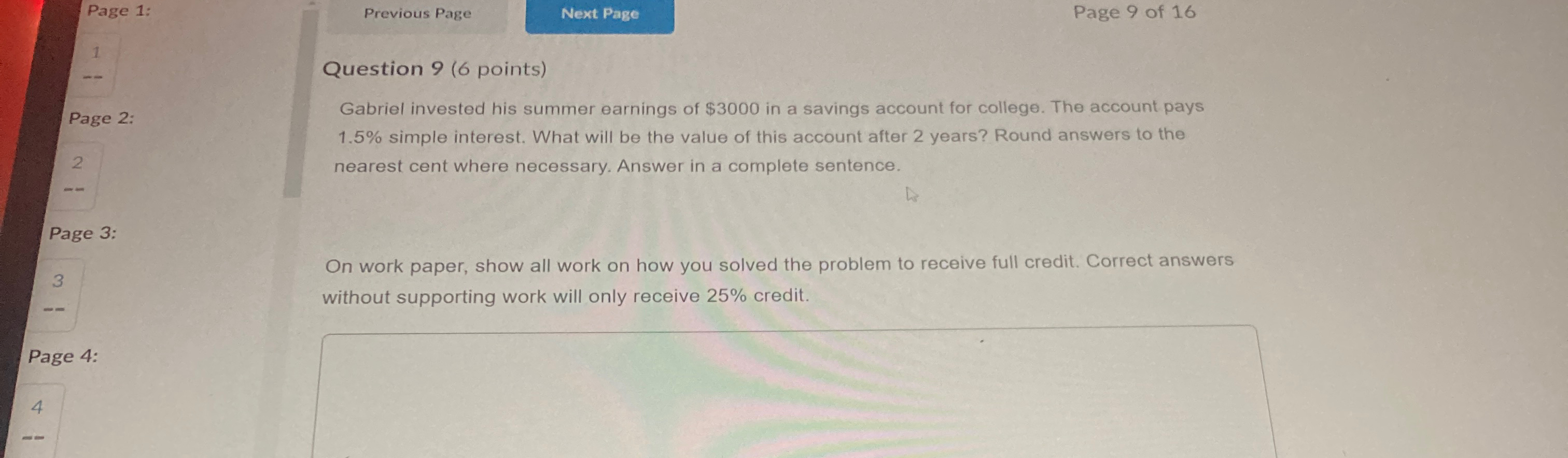 Solved Previous PagePage 9 of 16Question 9 (6 | Chegg.com Solved Previous PagePage 9 of 16Question 9 (6 | Chegg.com