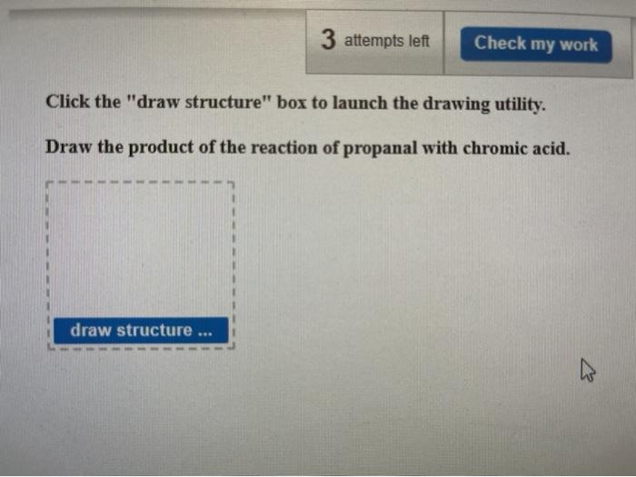 Solved 3 attempts left Check my work Click the "draw | Chegg.com