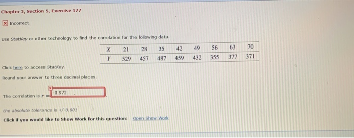 Solved Chapter 2 Section 5 Exercise 177 X Incorrect Use 3210