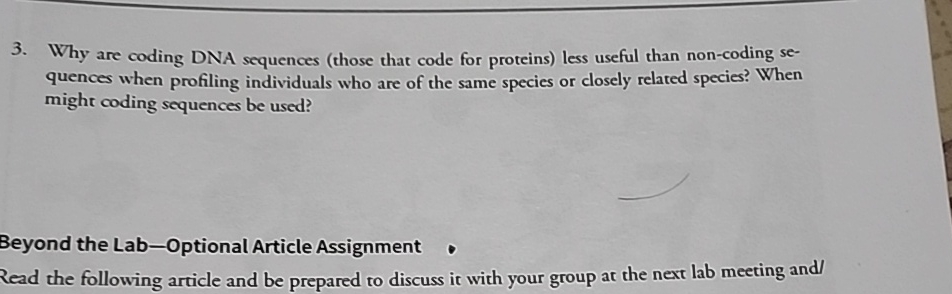 Solved Why are coding DNA sequences (those that code for | Chegg.com