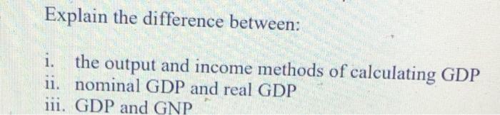 Solved Explain the difference between: 1. the output and | Chegg.com