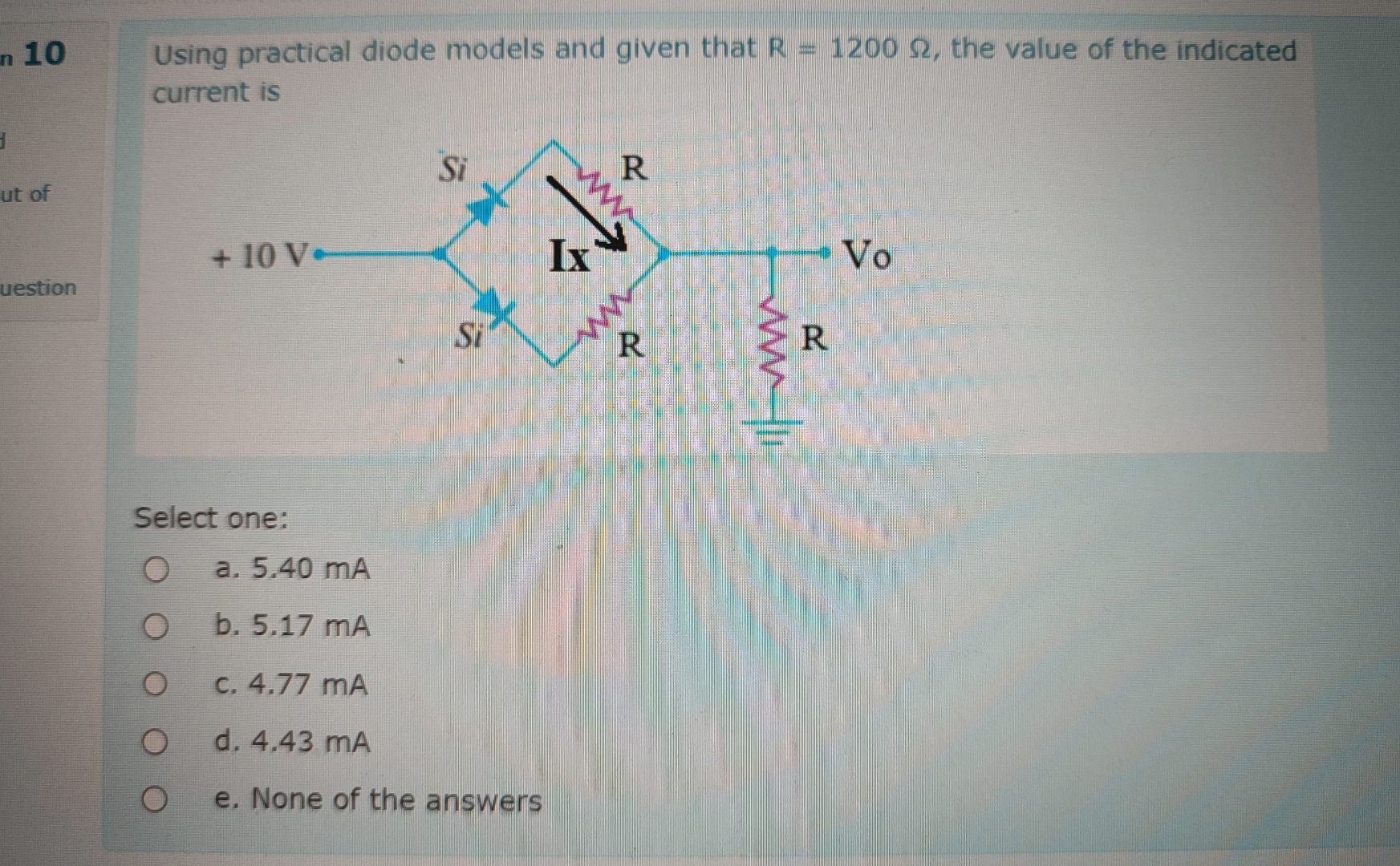 Solved 10Using practical diode models and given that | Chegg.com