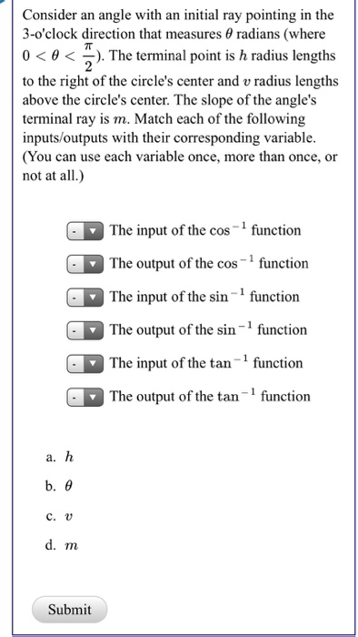 Solved Consider an angle with an initial ray pointing in the | Chegg.com
