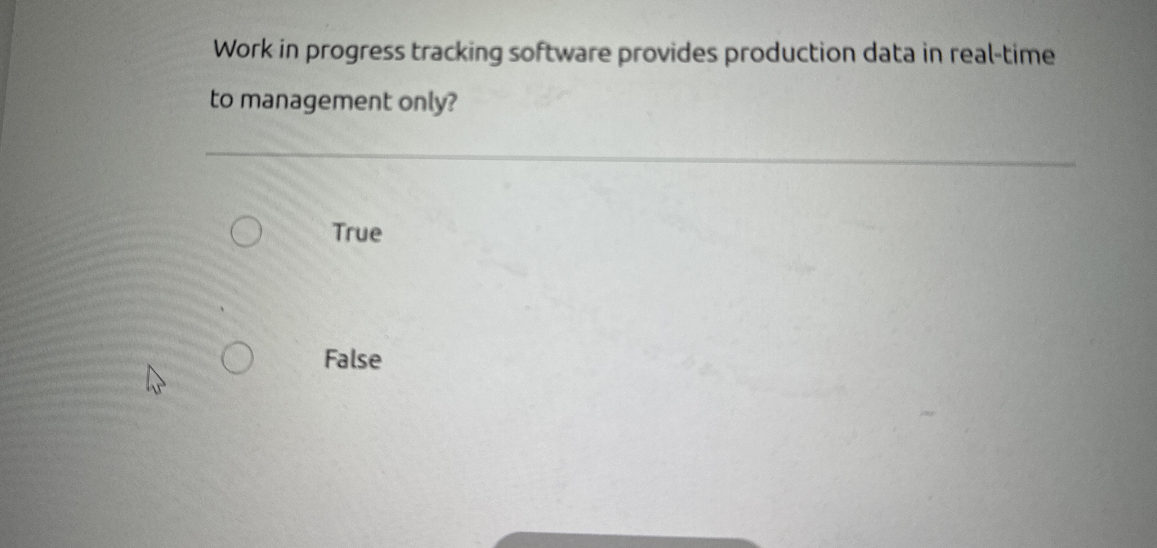 Solved Work in progress tracking software provides | Chegg.com
