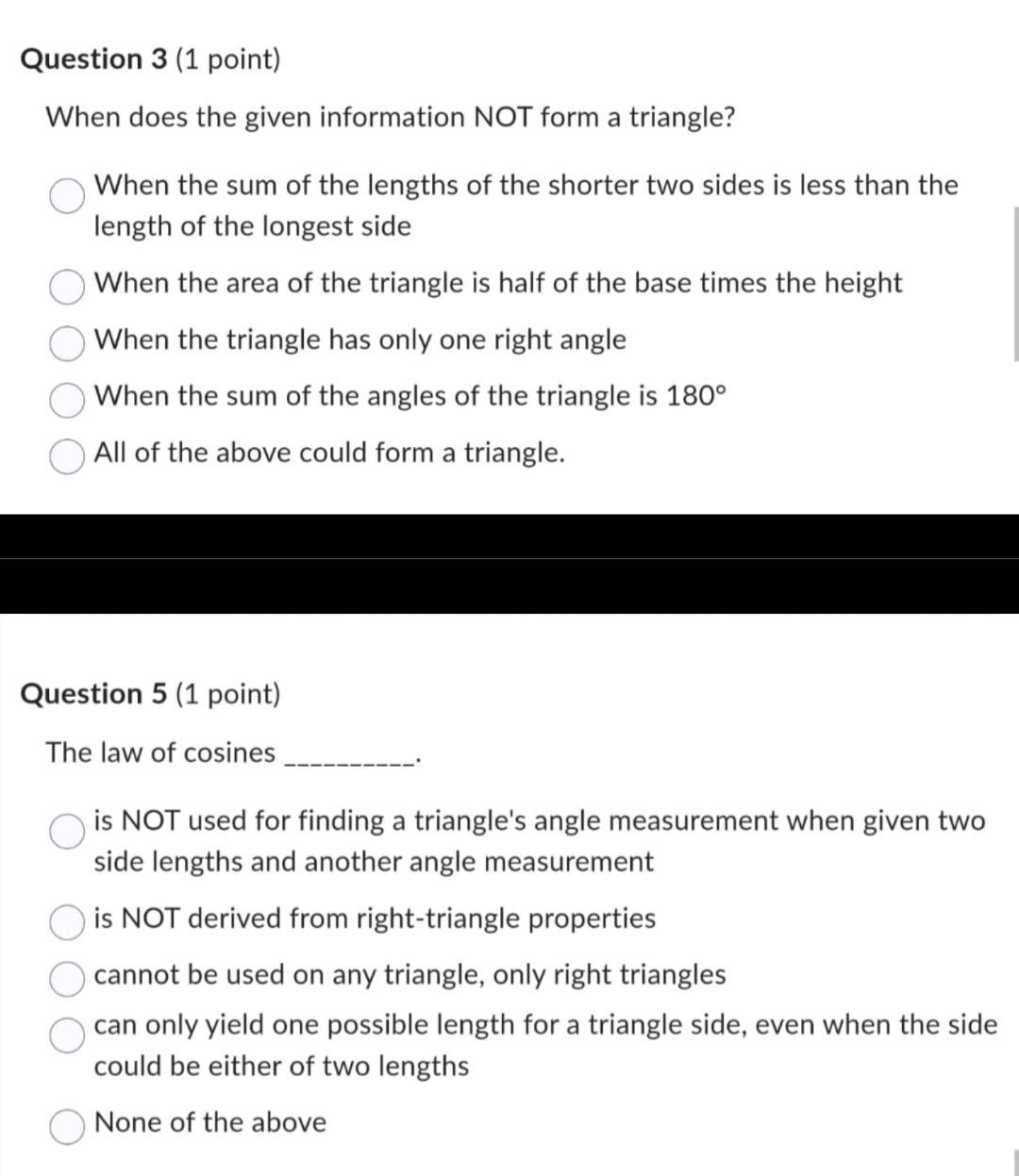 Solved Question 3 (1 point) When does the given information | Chegg.com