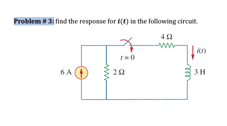 Solved Problem \# 3: find the response for | Chegg.com
