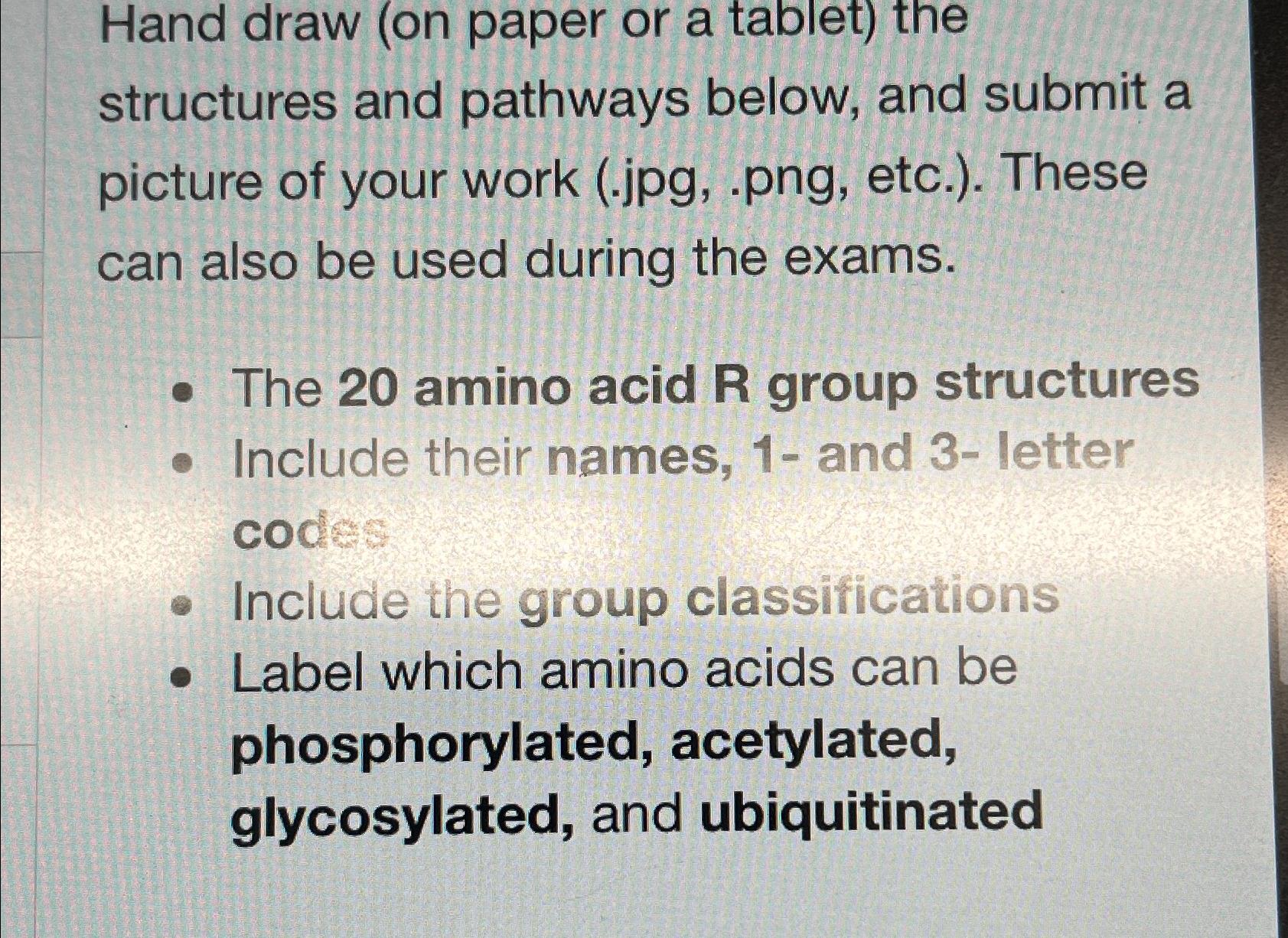Solved Hand draw (on paper or a tablet) the structures and | Chegg.com
