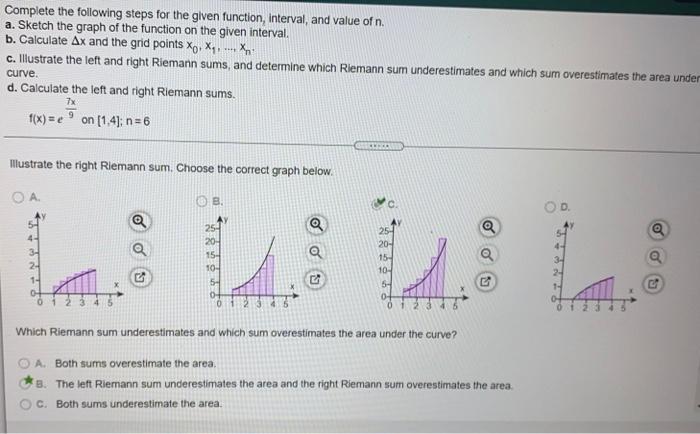 Solved Complete the following steps for the given function, | Chegg.com