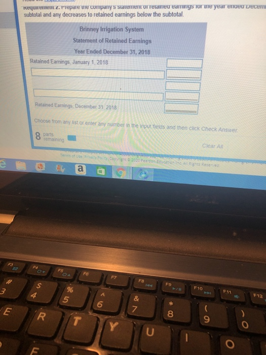 Data Table fent, lean Brinney Irrigation System | Chegg.com