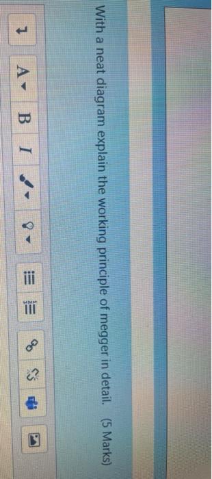 Solved With a neat diagram explain the working principle of | Chegg.com