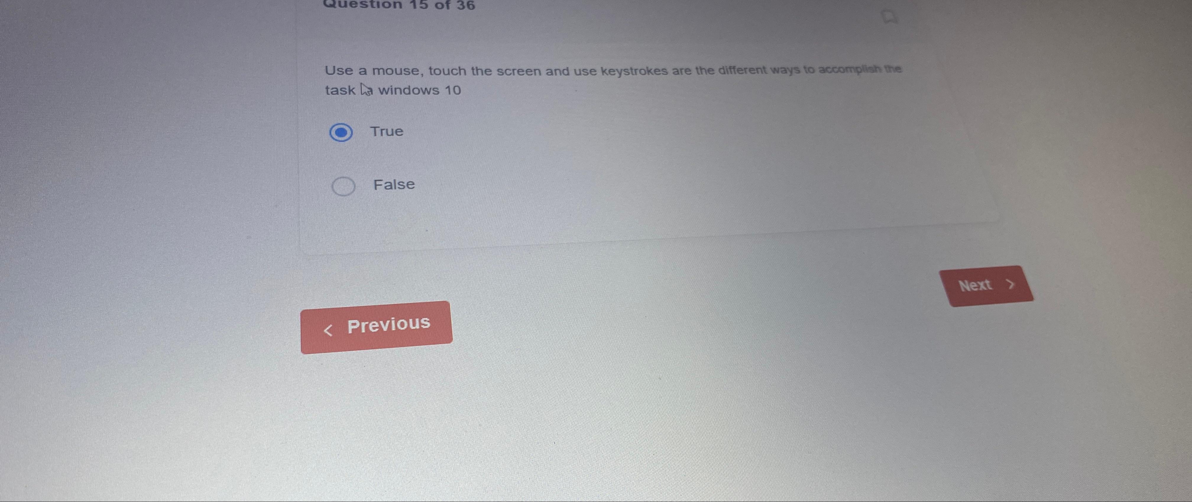 Solved Use a mouse, touch the screen and use keystrokes are | Chegg.com