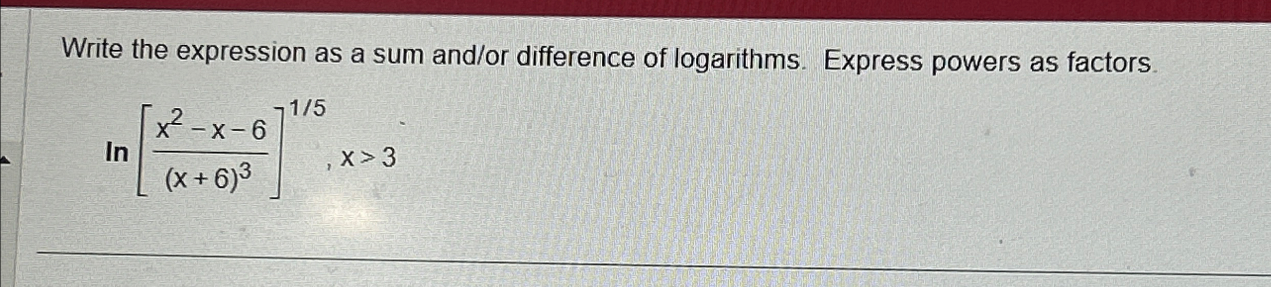 Write the expression as a sum and/or difference of | Chegg.com