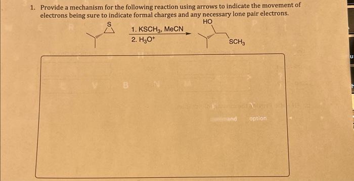 Solved 1. Provide a mechanism for the following reaction | Chegg.com