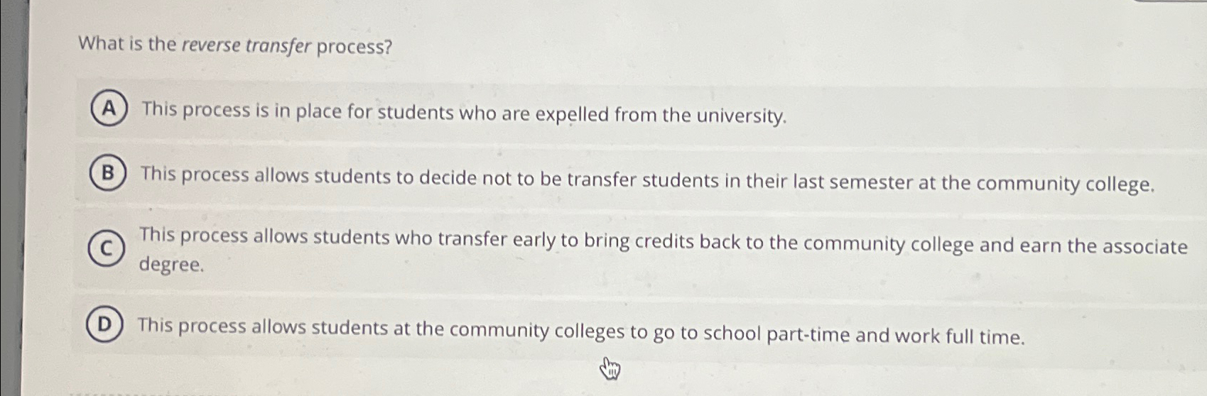 Solved What is the reverse transfer process?This process is | Chegg.com