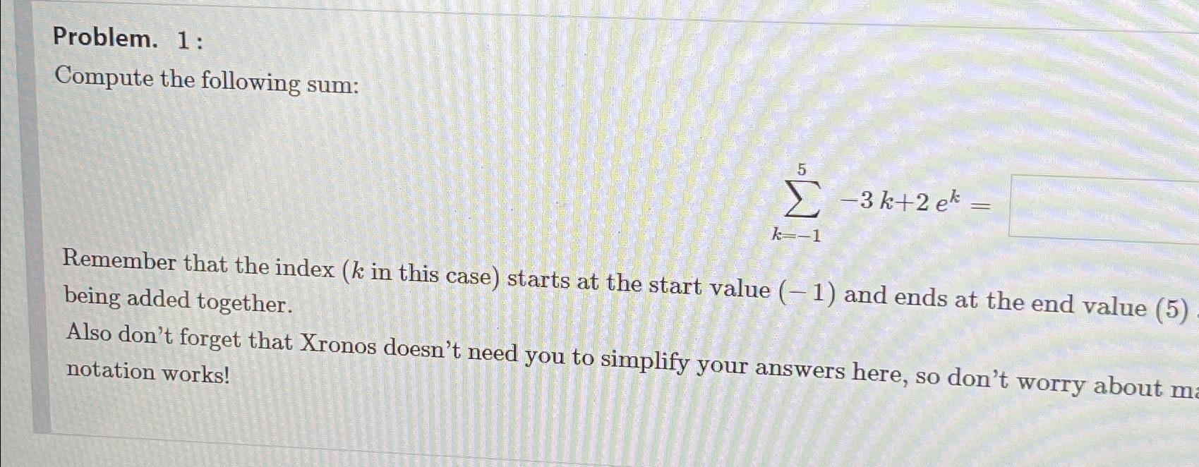 Solved Problem. 1:Compute the following | Chegg.com