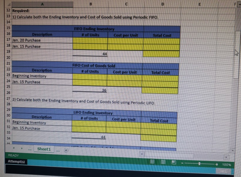 Solved Better Bottles, Inc. uses a periodic Inventory system | Chegg.com